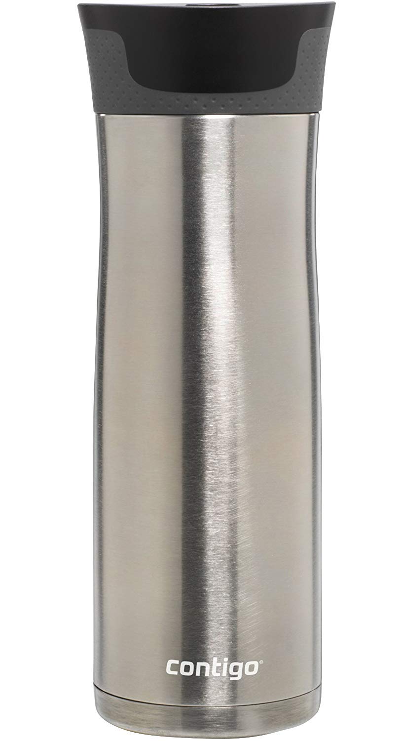 Contigo West Loop Stainless Steel Vacuum-Insulated Travel Mug with Spill-Proof Lid, Keeps Drinks Hot up to 5 Hours and Cold up to 12 Hours, 24oz Steel