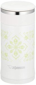 zojirushi sm-ed20-wp water bottle, direct drinking, stainless steel mug, 6.8 fl oz (200 ml), pearl white