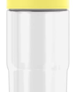 SIGG - Insulated Coffee Cup - Travel Mug Nova Ultra Lemon - Dishwasher Safe - BPA Free - Broscilate Glass - Flip Top - Yellow - 13 Oz