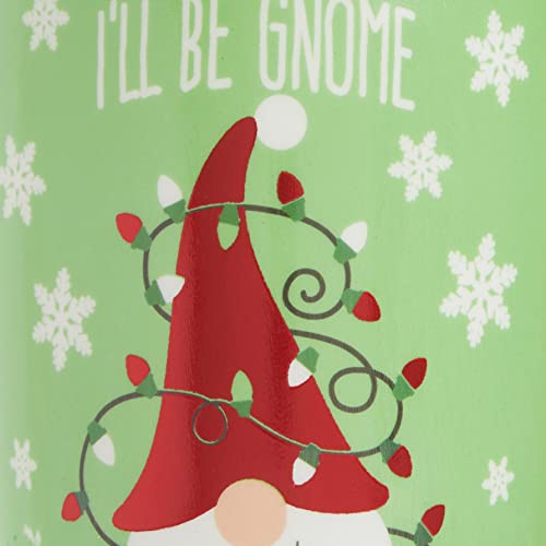 Spoontiques Travel-Mug Coffee Cup, 18 Oz, Christmas Gnome (12570)