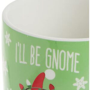 Spoontiques Travel-Mug Coffee Cup, 18 Oz, Christmas Gnome (12570)