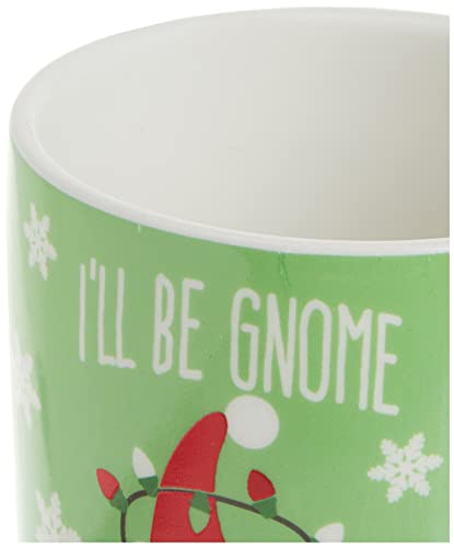 Spoontiques Travel-Mug Coffee Cup, 18 Oz, Christmas Gnome (12570)