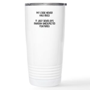 cafepress stainless steel travel mug stainless steel travel mug, insulated 20 oz. coffee tumbler