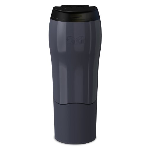 Mighty Mug Charcoal Non-Tip Travel Mug - Double-Wall Insulated - Keeps Coffee, Tea and Drinks Hot 16oz