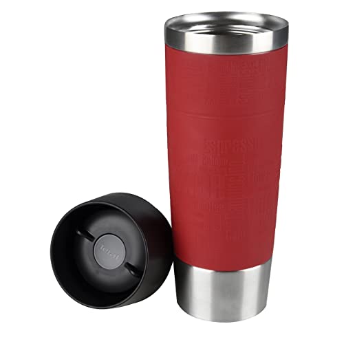 Tefal Travel Mug Grande, Stainless Steel, Red, 0.5 L