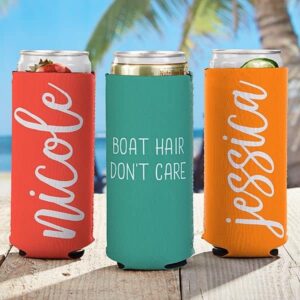 Personalization Universe Scripty Style Personalized Slim Can Cooler