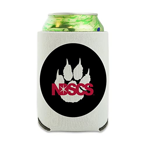 North Dakota State College of Science Secondary Logo Can Cooler - Drink Sleeve Hugger Collapsible Insulator - Beverage Insulated Holder