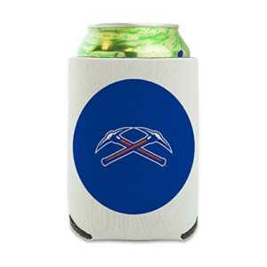 university of wisconsin - platteville primary logo can cooler - drink sleeve hugger collapsible insulator - beverage insulated holder