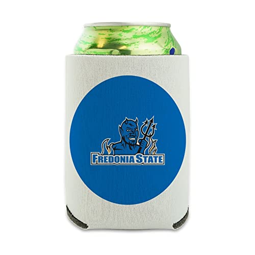 Fredonia State University Primary Logo Can Cooler - Drink Sleeve Hugger Collapsible Insulator - Beverage Insulated Holder