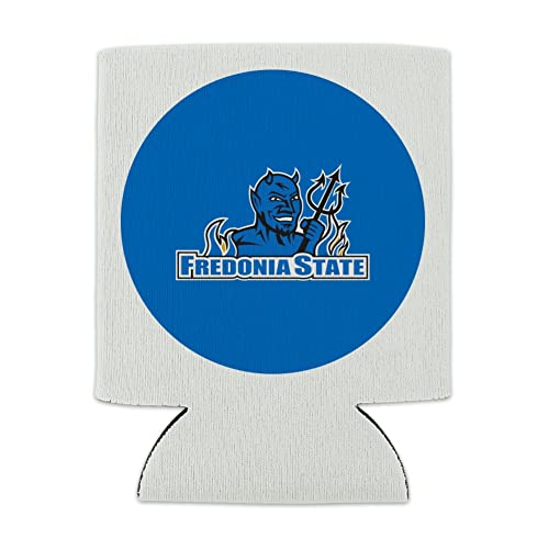 Fredonia State University Primary Logo Can Cooler - Drink Sleeve Hugger Collapsible Insulator - Beverage Insulated Holder