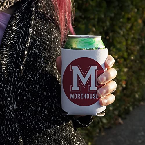 Morehouse College Primary Logo Can Cooler - Drink Sleeve Hugger Collapsible Insulator - Beverage Insulated Holder