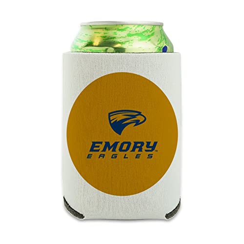 Emory University Secondary Logo Can Cooler - Drink Sleeve Hugger Collapsible Insulator - Beverage Insulated Holder