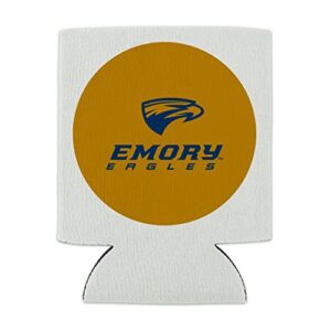 Emory University Secondary Logo Can Cooler - Drink Sleeve Hugger Collapsible Insulator - Beverage Insulated Holder