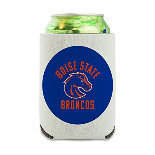 Boise State University Broncos Logo Can Cooler - Drink Sleeve Hugger Collapsible Insulator - Beverage Insulated Holder