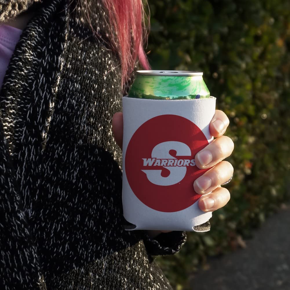 California State University Stanislaus Primary Logo Can Cooler - Drink Sleeve Hugger Collapsible Insulator - Beverage Insulated Holder