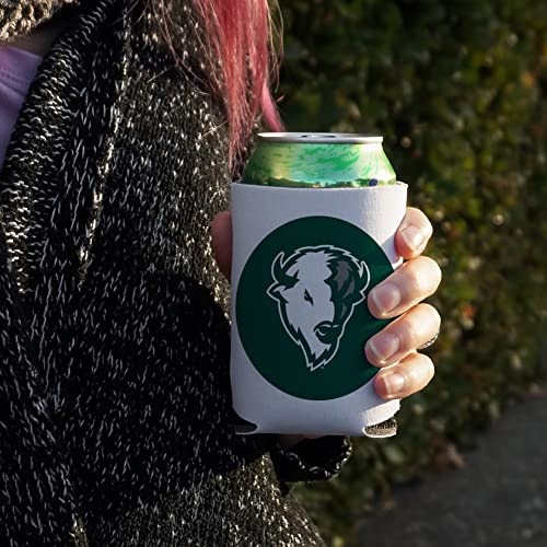 Williston State College Primary Logo Can Cooler - Drink Sleeve Hugger Collapsible Insulator - Beverage Insulated Holder