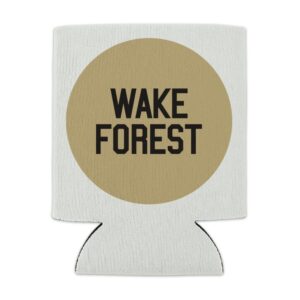 Wake Forest University Secondary Logo Can Cooler - Drink Sleeve Hugger Collapsible Insulator - Beverage Insulated Holder