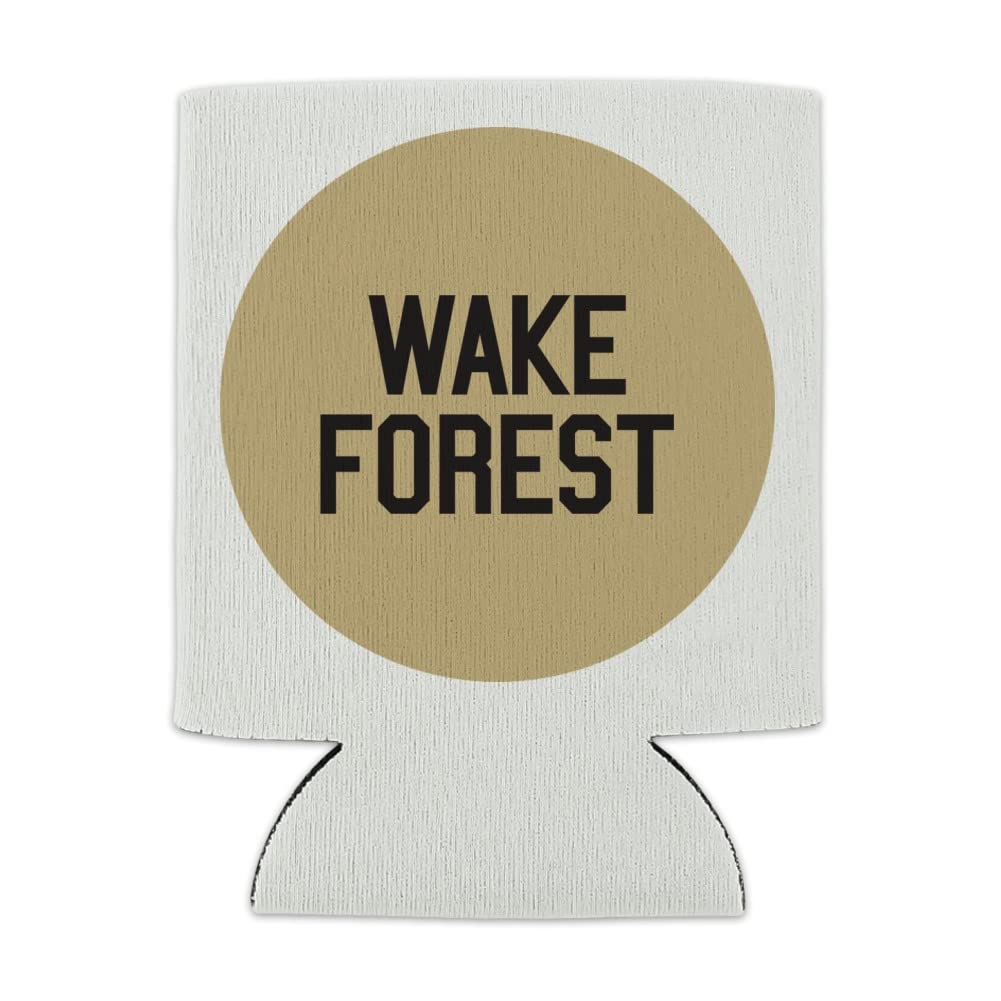 Wake Forest University Secondary Logo Can Cooler - Drink Sleeve Hugger Collapsible Insulator - Beverage Insulated Holder