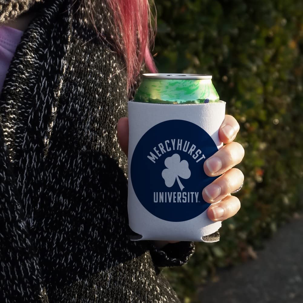 Mercyhurst University Bears Logo Can Cooler - Drink Sleeve Hugger Collapsible Insulator - Beverage Insulated Holder