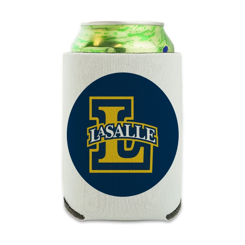 La Salle University Primary Logo Can Cooler - Drink Sleeve Hugger Collapsible Insulator - Beverage Insulated Holder