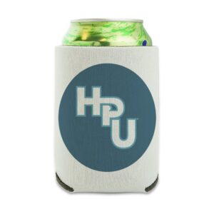 hawaii pacific university secondary logo can cooler - drink sleeve hugger collapsible insulator - beverage insulated holder