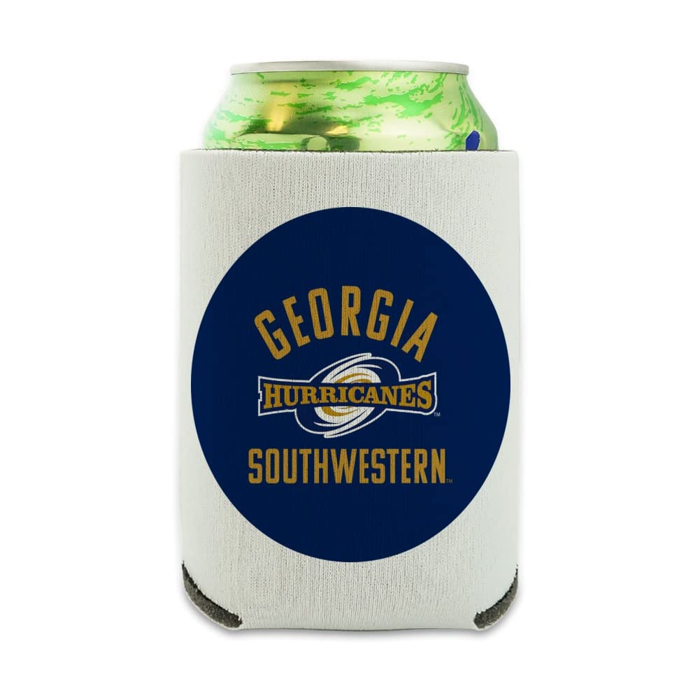 Georgia Southwestern State University Hurricanes Logo Can Cooler - Drink Sleeve Hugger Collapsible Insulator - Beverage Insulated Holder