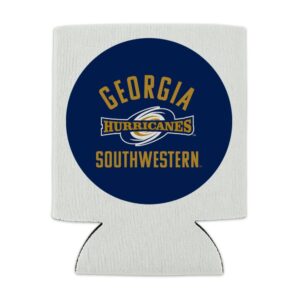 Georgia Southwestern State University Hurricanes Logo Can Cooler - Drink Sleeve Hugger Collapsible Insulator - Beverage Insulated Holder