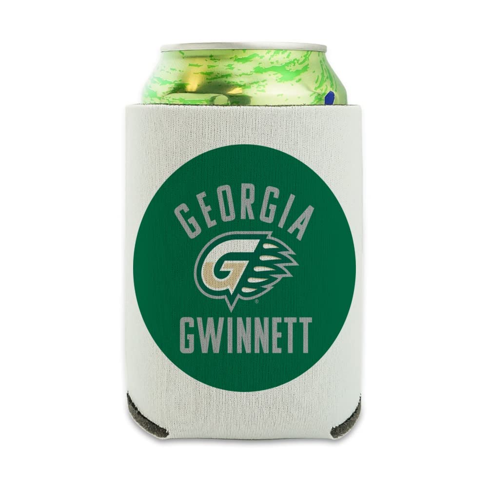 Georgia Gwinnett College Grizzlies Logo Can Cooler - Drink Sleeve Hugger Collapsible Insulator - Beverage Insulated Holder