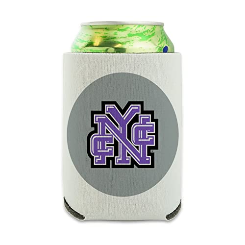 City College of New York Secondary Logo Can Cooler - Drink Sleeve Hugger Collapsible Insulator - Beverage Insulated Holder