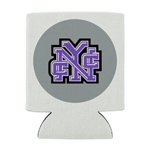 City College of New York Secondary Logo Can Cooler - Drink Sleeve Hugger Collapsible Insulator - Beverage Insulated Holder