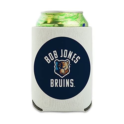 Bob Jones University Bruins Logo Can Cooler - Drink Sleeve Hugger Collapsible Insulator - Beverage Insulated Holder