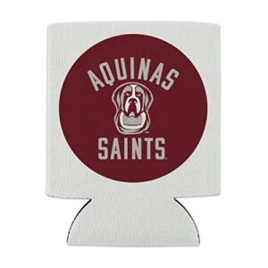 Aquinas College Saints Logo Can Cooler - Drink Sleeve Hugger Collapsible Insulator - Beverage Insulated Holder