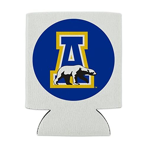 University of Alaska, Fairbanks Primary Logo Can Cooler - Drink Sleeve Hugger Collapsible Insulator - Beverage Insulated Holder