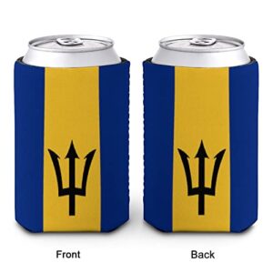 2 PCS Barbados Flag Can Cooler Party Gift Beer Drink Coolers Coolies