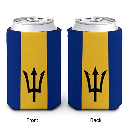 2 PCS Barbados Flag Can Cooler Party Gift Beer Drink Coolers Coolies