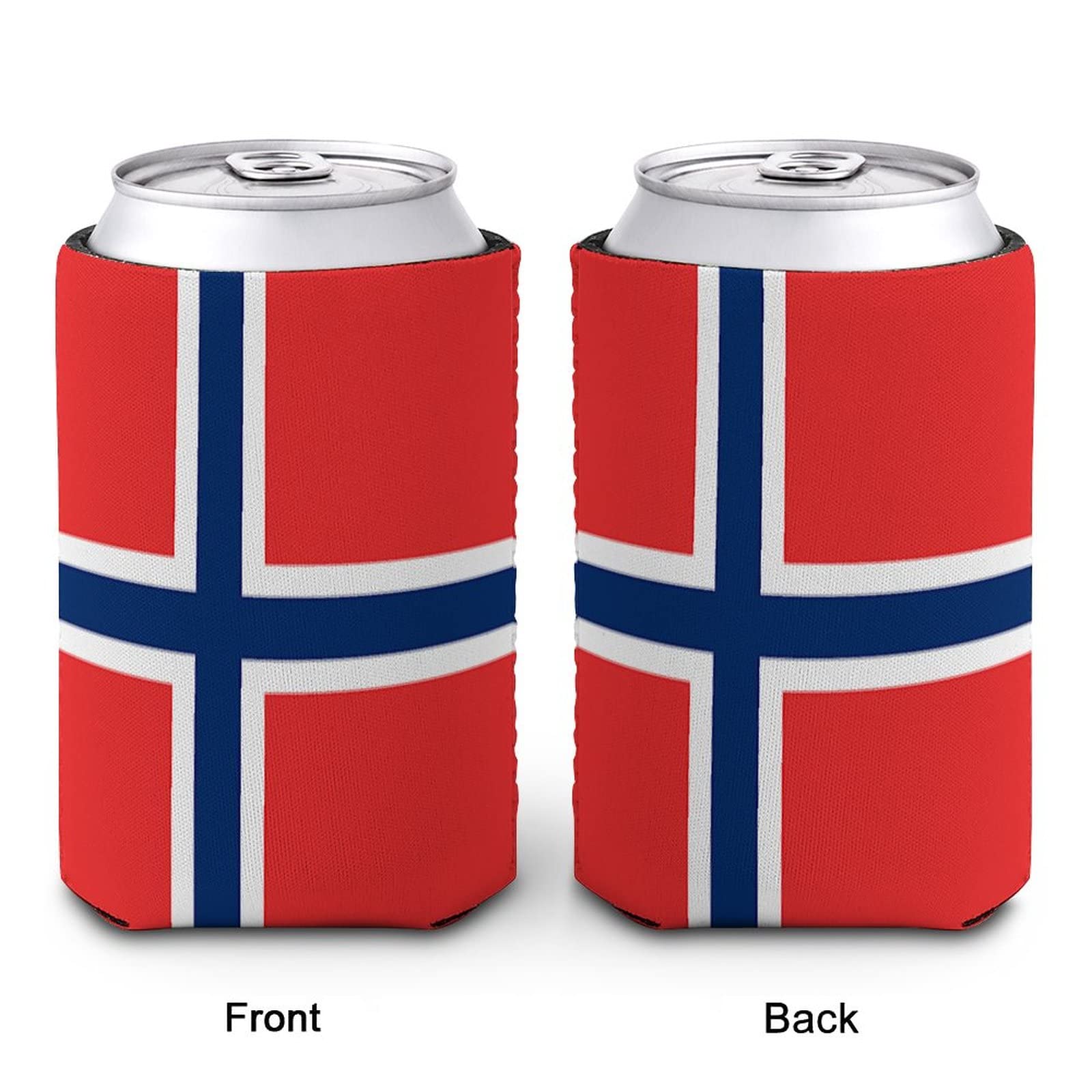 2 PCS Norway Flag Can Cooler Party Gift Beer Drink Coolers Coolies