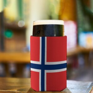 2 PCS Norway Flag Can Cooler Party Gift Beer Drink Coolers Coolies