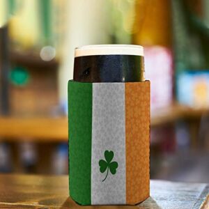 2 PCS Irish Flag with Shamrock Pattern Can Cooler Party Gift Beer Drink Coolers Coolies