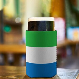 2 PCS Sierra Leone Flag Can Cooler Party Gift Beer Drink Coolers Coolies