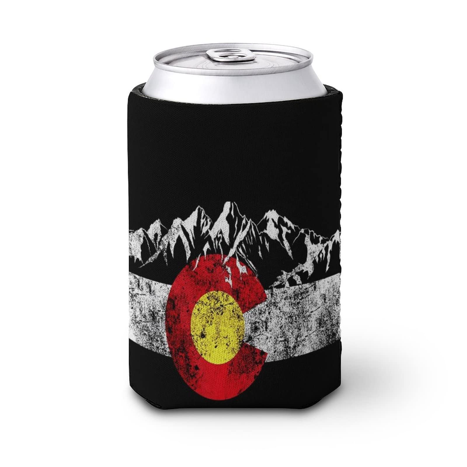 2 PCS Colorado Flag Moutain Can Cooler Party Gift Beer Drink Coolers Coolies