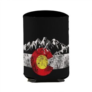 2 PCS Colorado Flag Moutain Can Cooler Party Gift Beer Drink Coolers Coolies