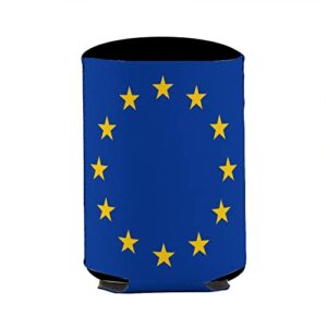 2 PCS European Union Flag Can Cooler Party Gift Beer Drink Coolers Coolies