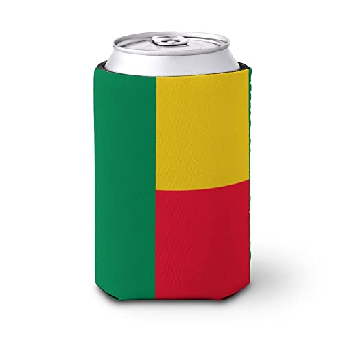 2 PCS Benin Flag Can Cooler Party Gift Beer Drink Coolers Coolies