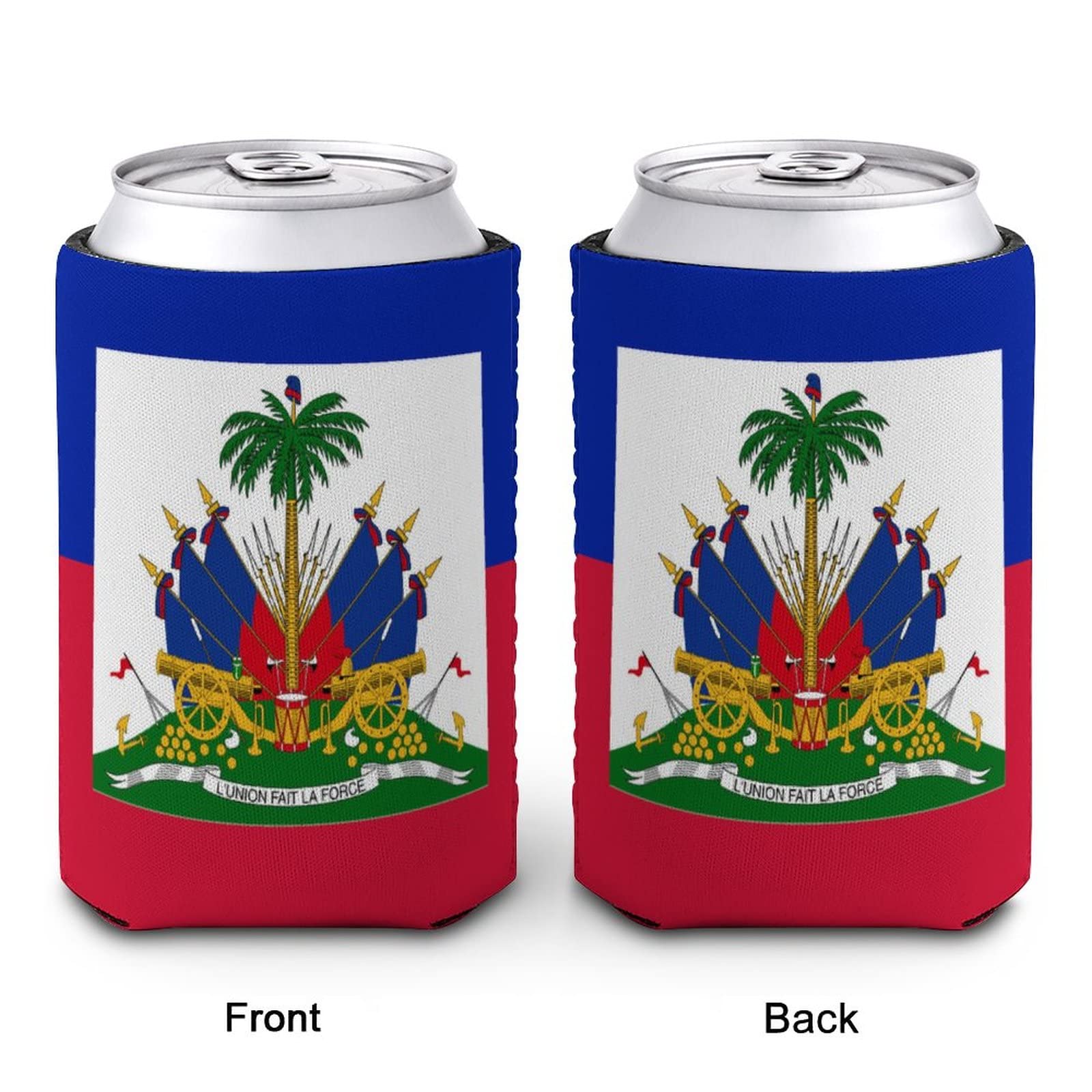 2 PCS Haiti Flag Cup Can Cooler Party Gift Beer Drink Coolers Coolies