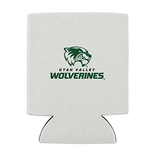 Utah Valley University Secondary Logo Can Cooler - Drink Sleeve Hugger Collapsible Insulator - Beverage Insulated Holder