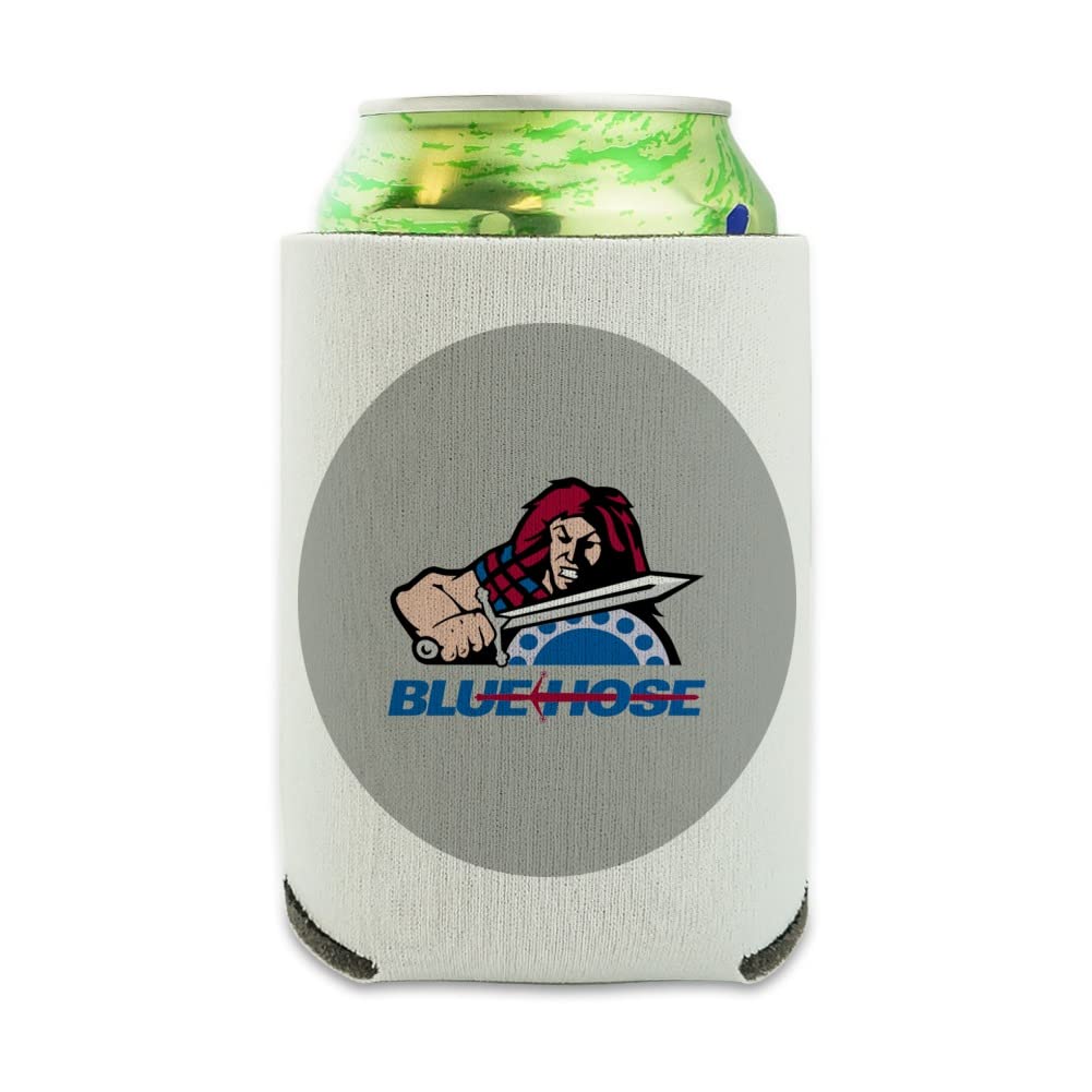 Presbyterian College Secondary Logo Can Cooler - Drink Sleeve Hugger Collapsible Insulator - Beverage Insulated Holder