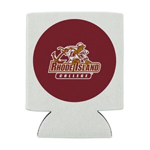 Rhode Island College Primary Logo Can Cooler - Drink Sleeve Hugger Collapsible Insulator - Beverage Insulated Holder