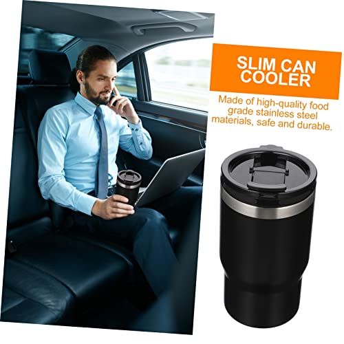 CUBTOL Cooler Cup Stainless Steel Coffee Cup Coffee Cooler Coffee Mug Insulated Vacuum Insulated Coffee Tumbler Insulated Coffee Mug Insulated Coffee Cups Slim Can Cooler Can Chiller