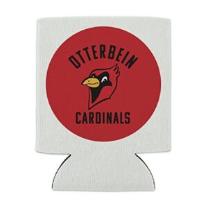 Otterbein University Cardinals Logo Can Cooler - Drink Sleeve Hugger Collapsible Insulator - Beverage Insulated Holder