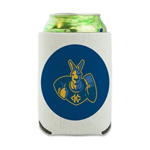 university of missouri - kansas city primary logo can cooler - drink sleeve hugger collapsible insulator - beverage insulated holder